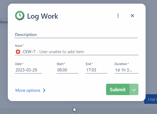 Set Billable/Non-billable status to worklogs